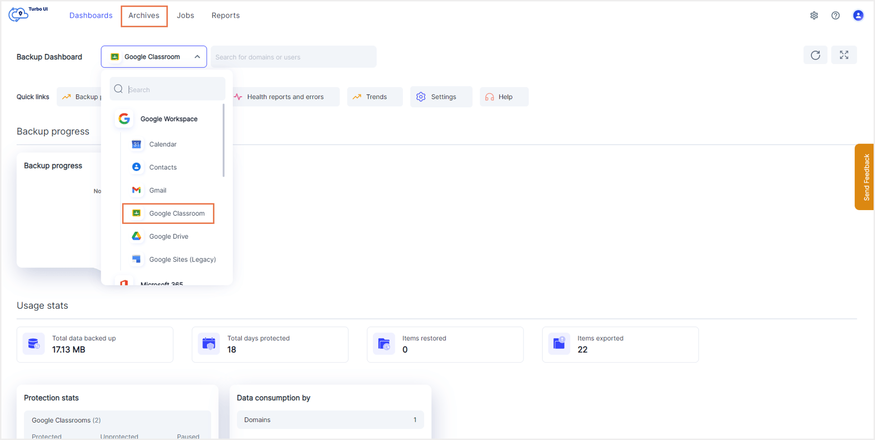How to view the files shared in a classroom from the SysCloud backup archives?